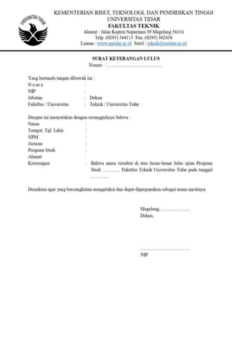 Contoh SKL Kelulusan SMP, SMA,Sederajat dan Perguruan Tinggi - Fakta.id