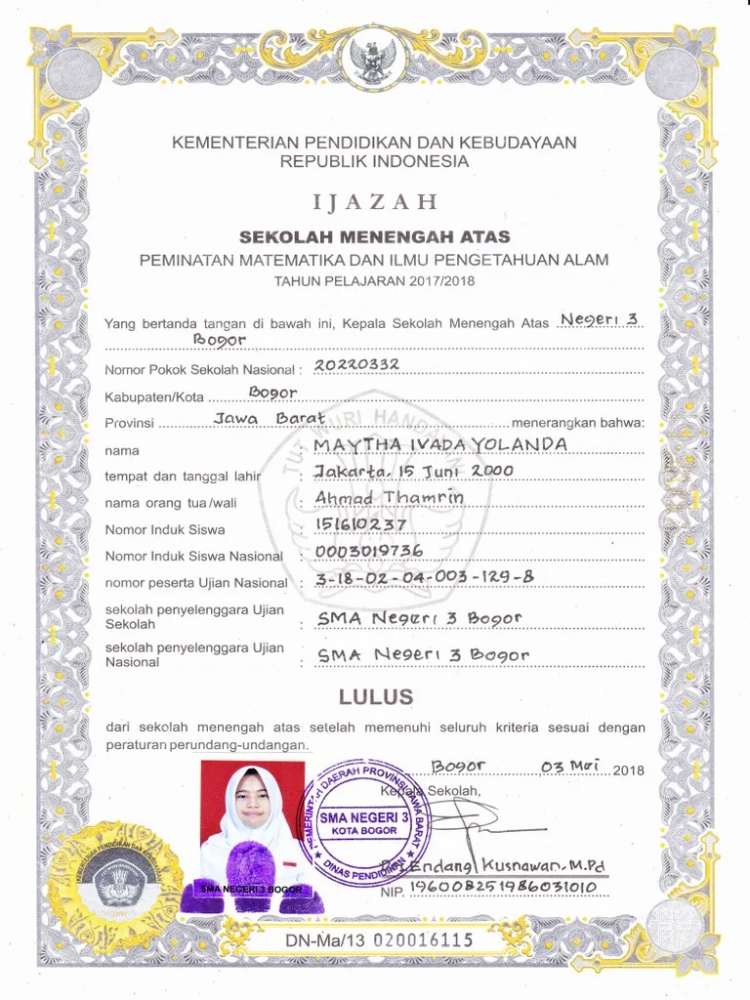Cara Melihat No Ijazah SD, SMP, dan SMA dan Arti Kodenya - Fakta.id