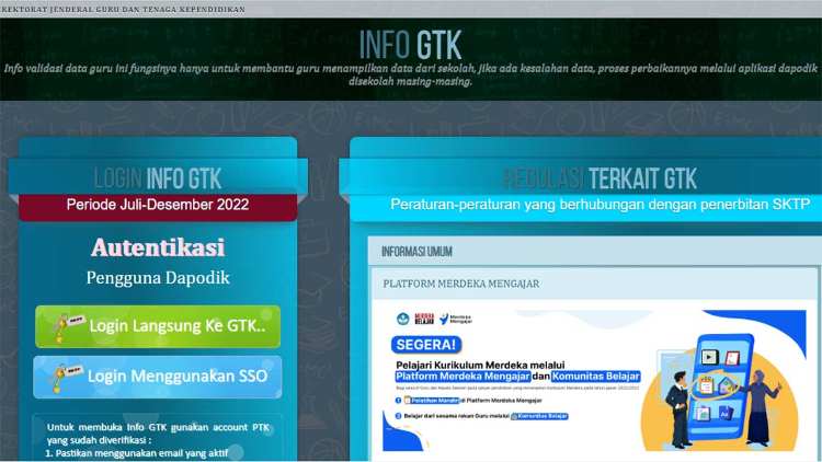 Mau Cek GTK / Infonya Melalui Website? Ini Tutorial Lengkapnya - Fakta.id