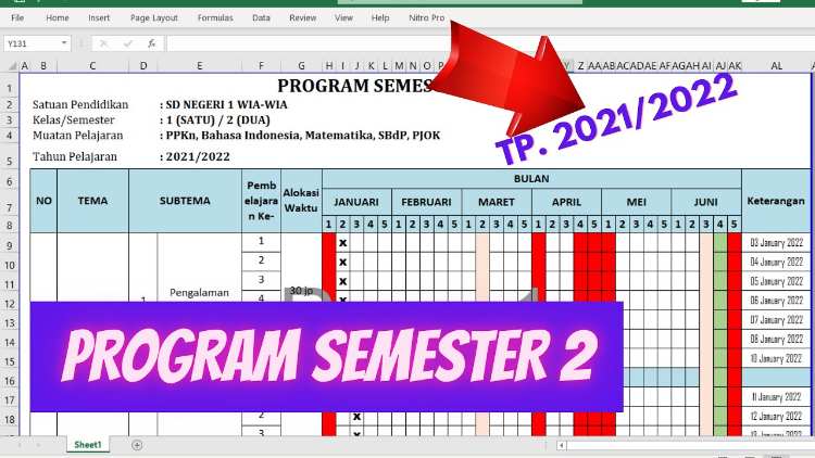 Mengenal Program Semester dan Langkah Penyusunannya - Fakta.id